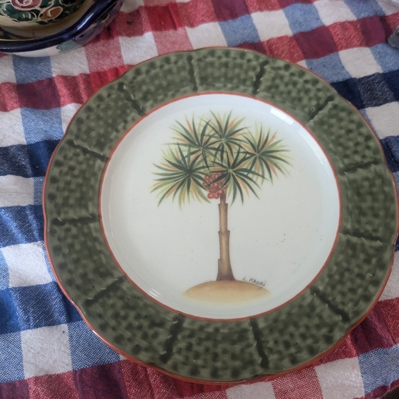 I.Godinger | Accents | I Godinger 855 Limoges Palm Tree Plate | Poshmark